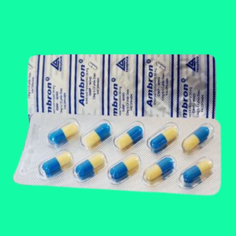 Thuốc Ambron 30mg (viên nang cứng) - Điều trị bệnh hô hấp cấp, mạn tính ...