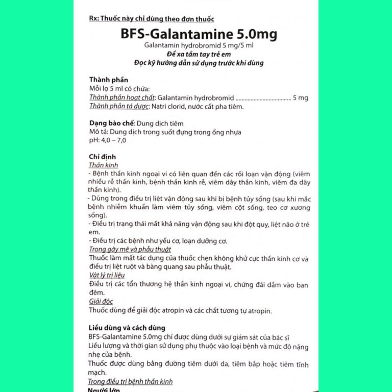 Thuốc BFS-Galantamine 5mg - Điều trị rối loạn vận động - Dược sĩ Lưu ...