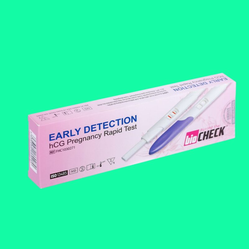 Bút thử thai BioCheck hCG Pregnancy Rapid Test hỗ trợ chẩn đoán thai ...