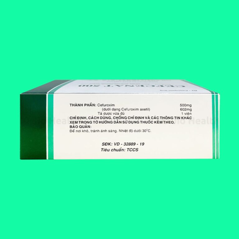 Thuốc Cefcenat 500 điều trị tình trạng nhiễm khuẩn - Dược sĩ Lưu Văn Hoàng