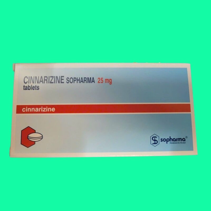 Thuốc Cinnarizine Sopharma 25mg phòng say tàu xe, rối loạn tiền đình ...