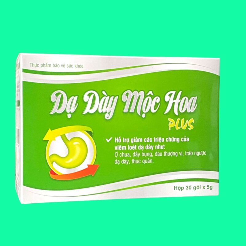 Thuốc Dạ Dày Mộc Hoa Plus hỗ trợ giảm triệu chứng viêm loét dạ dày ...