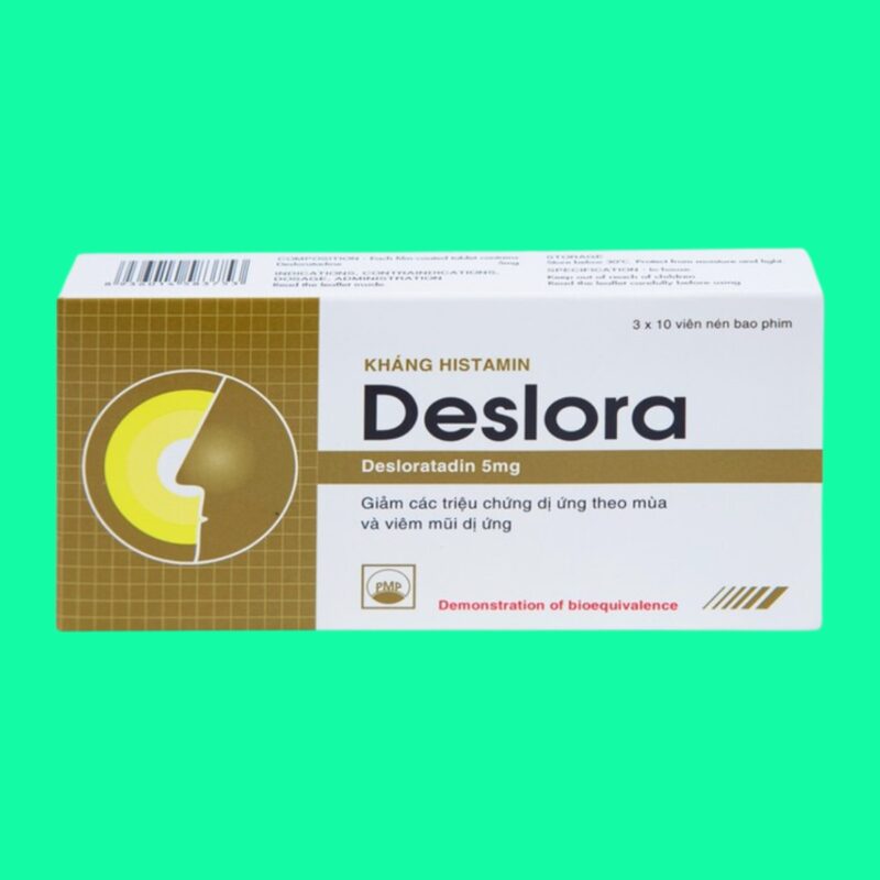 Thuốc Deslora 5mg - Điều trị viêm mũi dị ứng, mày đay mạn tính tự phát ...