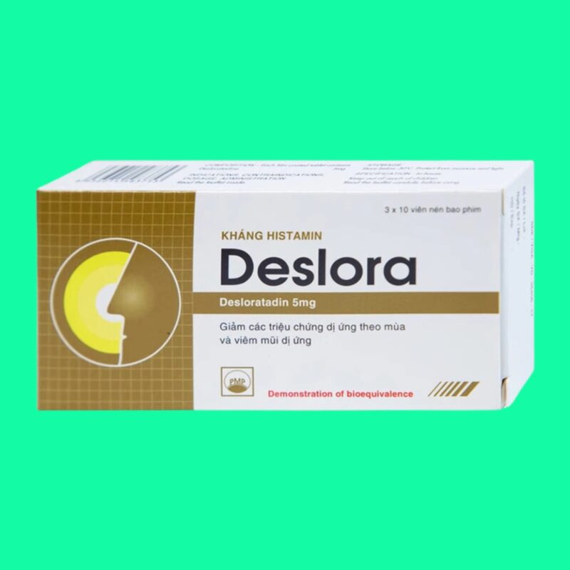 Thuốc Deslora 5mg - Điều trị viêm mũi dị ứng, mày đay mạn tính tự phát ...