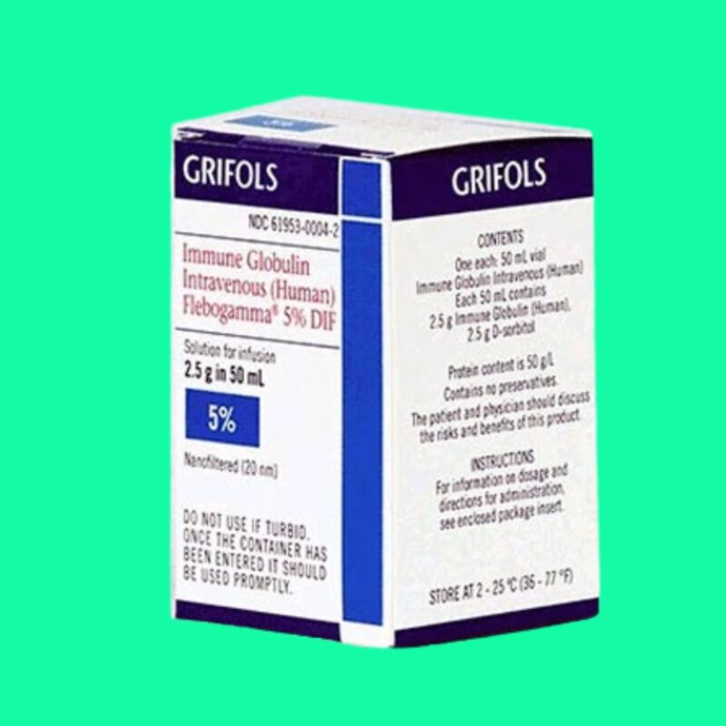 Thuốc Flebogamma 5% DIF điều trị hội chứng suy giảm miễn dịch tiên phát ...