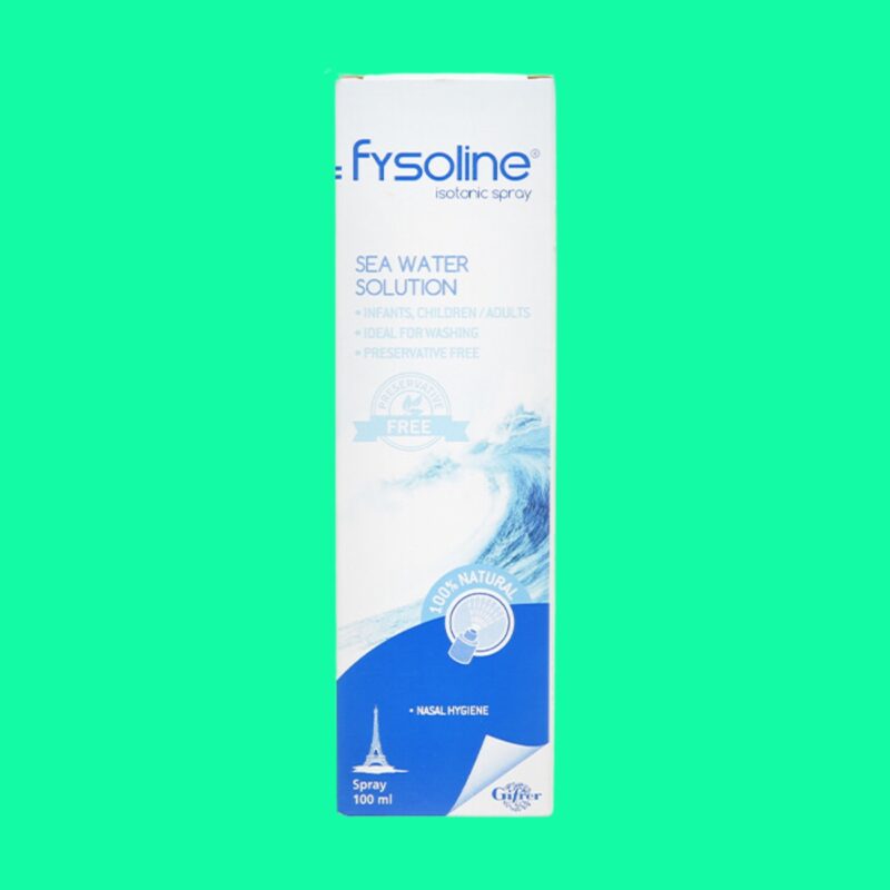 Thuốc Fysoline Isotonic Spray 100ml - Xịt nước muối biển giúp làm sạch ...