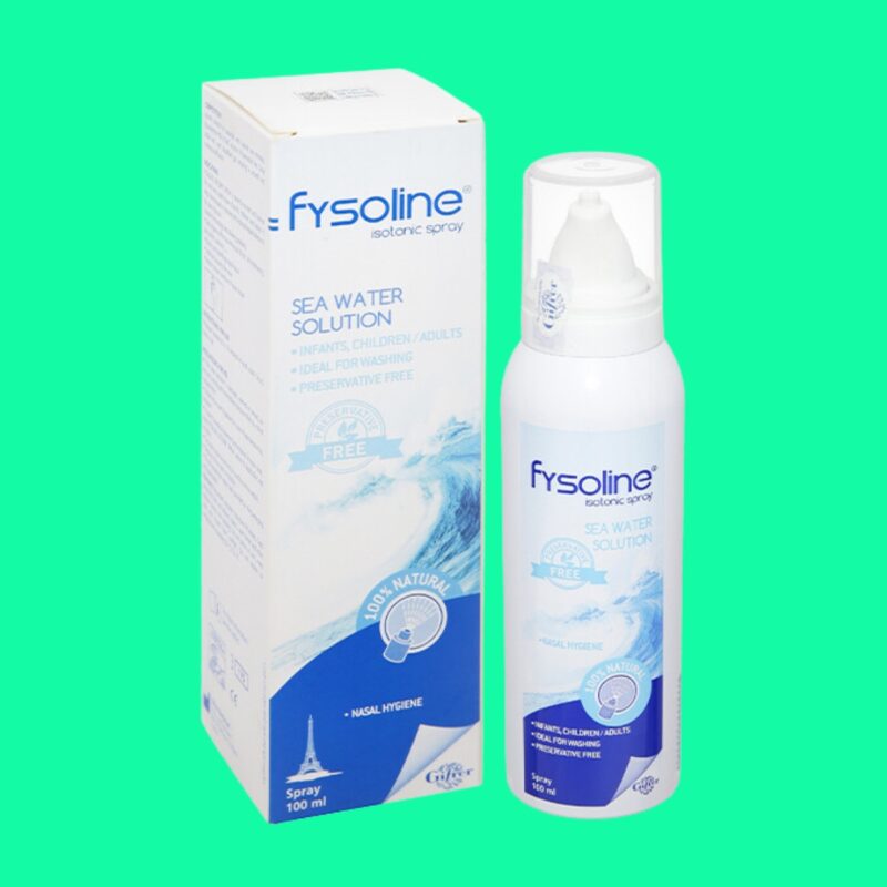 Thuốc Fysoline Isotonic Spray 100ml - Xịt nước muối biển giúp làm sạch ...