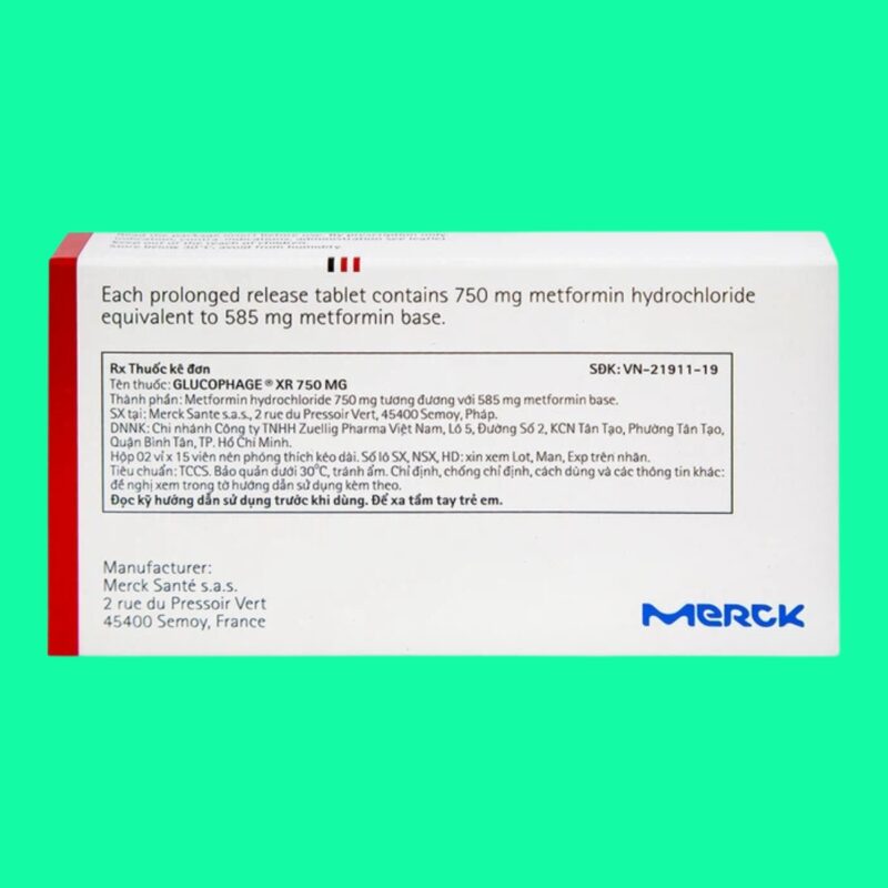 Thuốc Glucophage XR 750mg - Điều trị tiểu đường týp 2 - Dược sĩ Lưu Văn ...