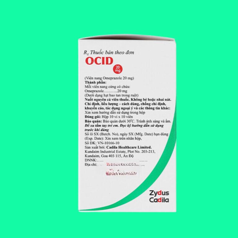 Thuốc Ocid 20mg là thuốc gì, uống trước hay sau ăn? - Dược sĩ Lưu Văn Hoàng