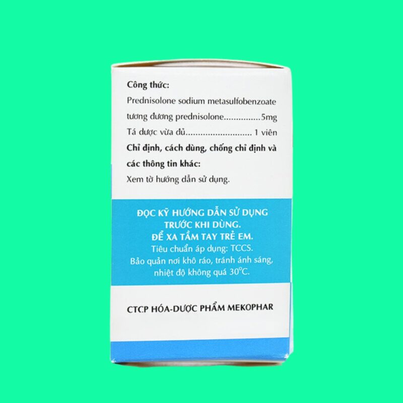 Thuốc Sovepred 5mg là thuốc gì, có phải kháng sinh không?- Dược sĩ Lưu ...