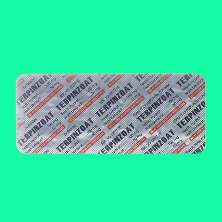 Thuốc Terpinzoat 100mg/50mg (viên bao đường) - Điều trị ho có đờm ...