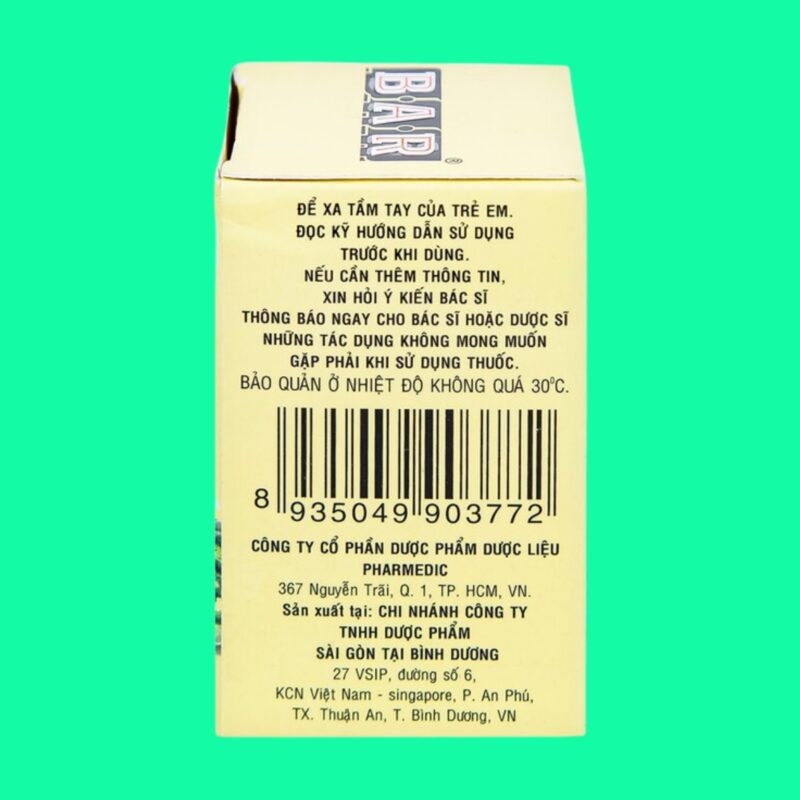 Thuốc Lợi Gan Mật Bar - Điều trị mụn nhọt, ngứa, viêm gan vàng da ...