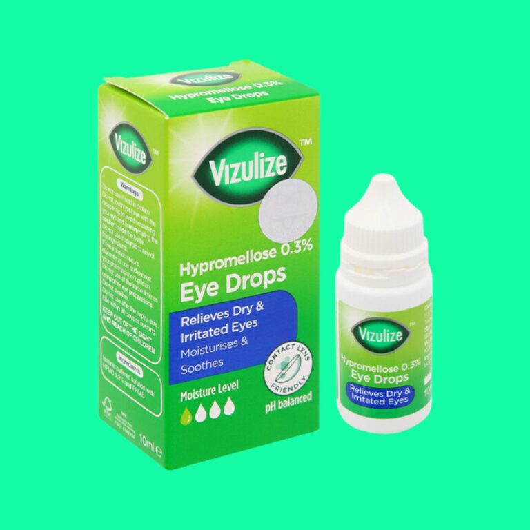 Thuốc Vizulize Hypromellose 0.3% Eye Drops làm dịu và giảm kích ứng mắt ...