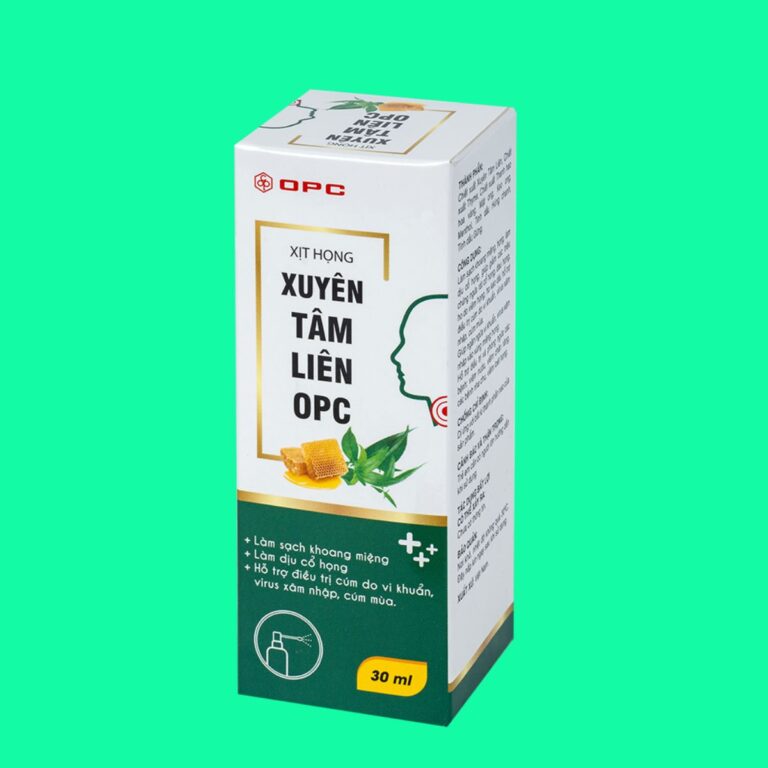 Xịt họng Xuyên Tâm Liên OPC có tác dụng gì, giá bao nhiêu? - Dược sĩ ...