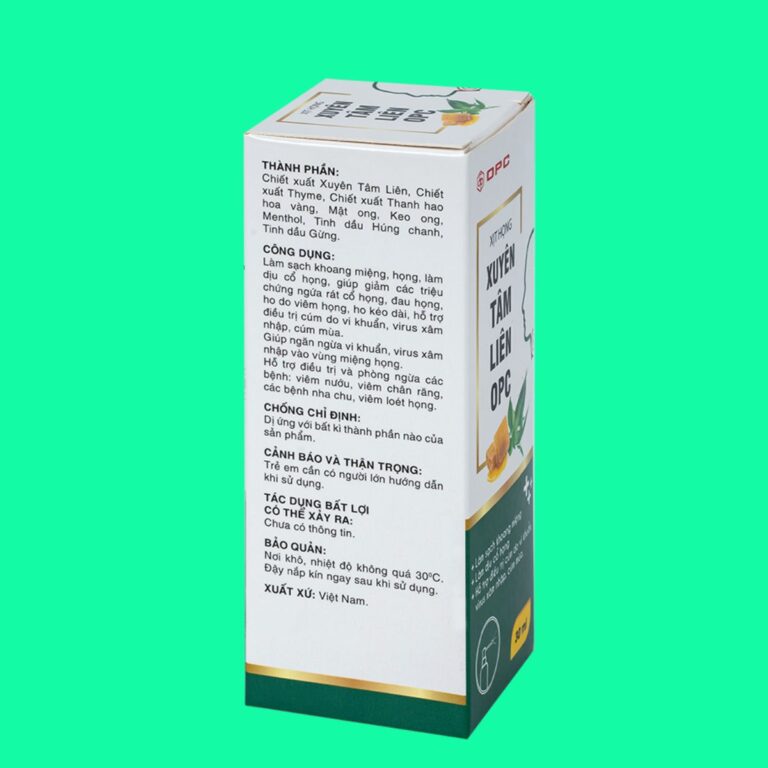Xịt họng Xuyên Tâm Liên OPC có tác dụng gì, giá bao nhiêu? - Dược sĩ ...