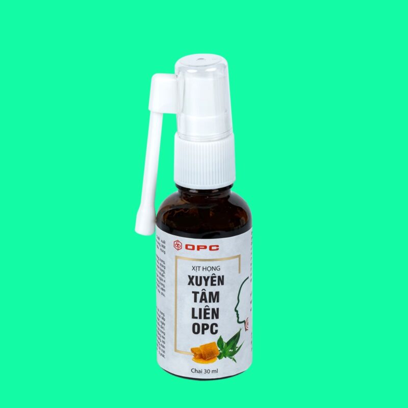 Xịt họng Xuyên Tâm Liên OPC có tác dụng gì, giá bao nhiêu? - Dược sĩ ...