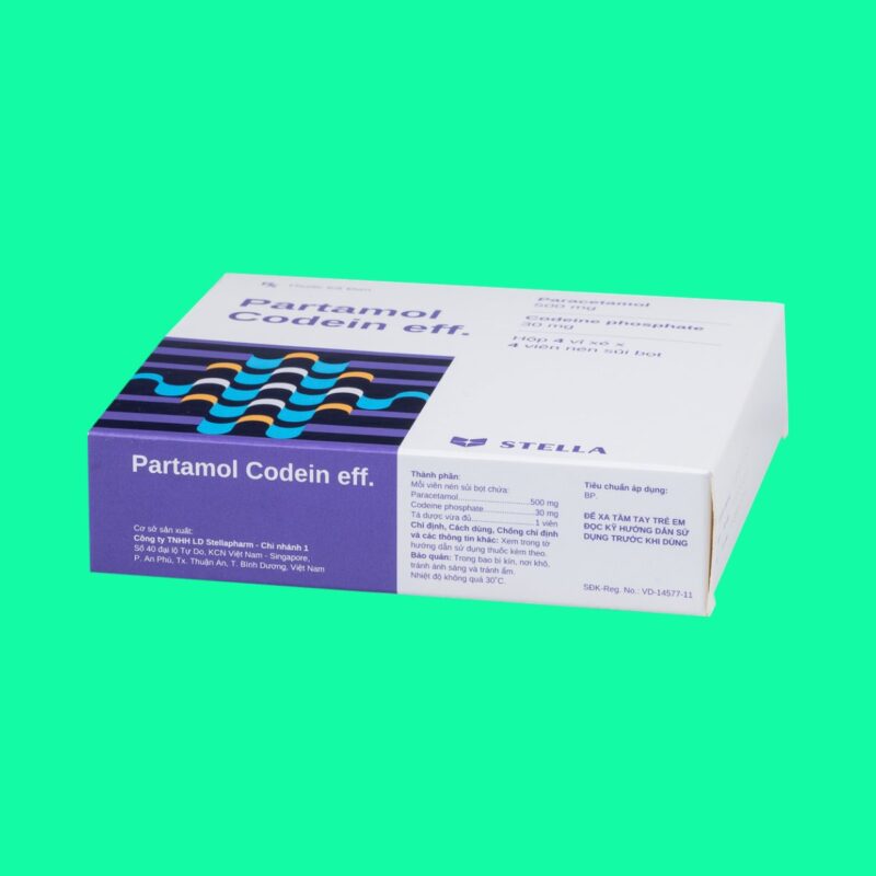 Thuốc Partamol Codeine Eff giảm đâu từ nhẹ đến vừa - Dược sĩ Lưu Văn Hoàng