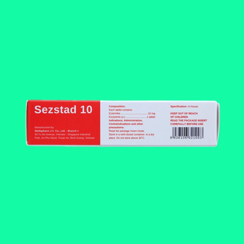 Thuốc Sezstad 10mg điều trị mỡ máu - Dược sĩ Lưu Văn Hoàng