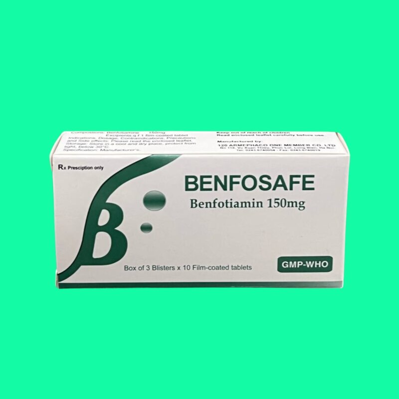 Thuốc Benfosafe - Điều trị viêm đa dây thần kinh do nghiện rượu - Dược ...