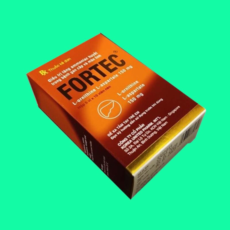 Thuốc Fortec 150mg - Điều trị tăng amoniac máu trong bệnh gan - Dược sĩ ...