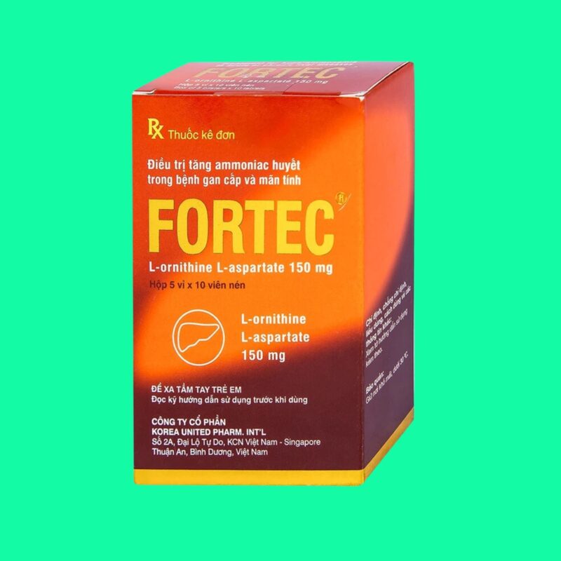 Thuốc Fortec 150mg - Điều trị tăng amoniac máu trong bệnh gan - Dược sĩ ...