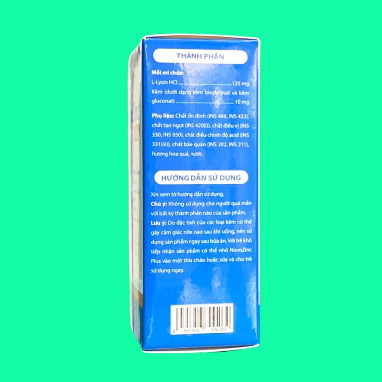 Thuốc NovoZinc Plus giúp ăn ngon và tăng cường đề kháng - Dược sĩ Lưu ...