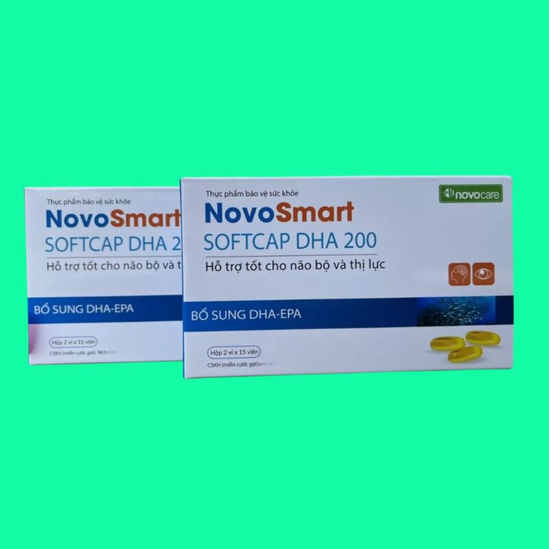 Thuốc Novosmart Softcap DHA 200 cải thiện thị lực và tăng cường chức ...