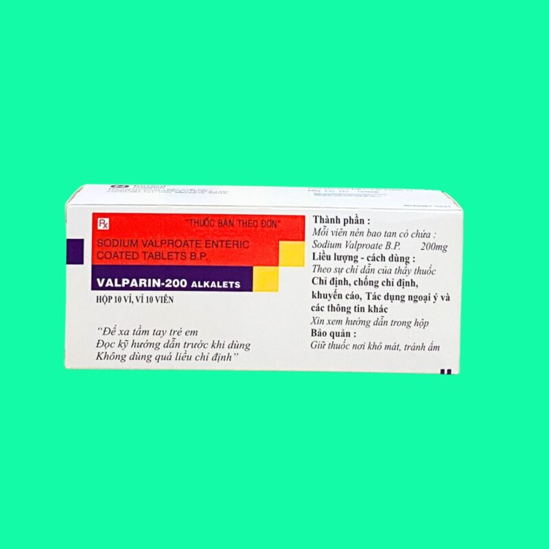 Thuốc Valparin-200 Alkalets - Điều trị cơn động kinh vắng ý thức - Dược ...
