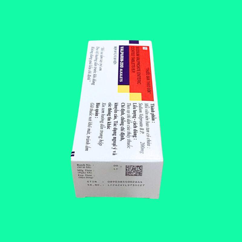 Thuốc Valparin-200 Alkalets - Điều trị cơn động kinh vắng ý thức - Dược ...
