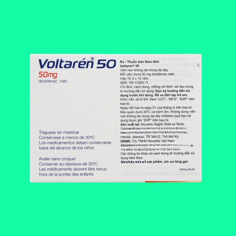 Thuốc trị viêm xương khớp Voltaren 50mg có tốt không? - Dược sĩ Lưu Văn ...