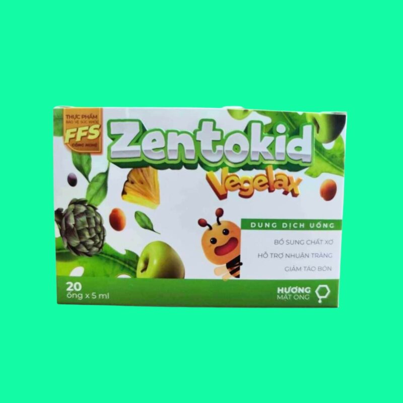 Thuốc Zentokid Vegelax bổ sung chất xơ tự nhiên cho hệ tiêu hóa khỏe ...
