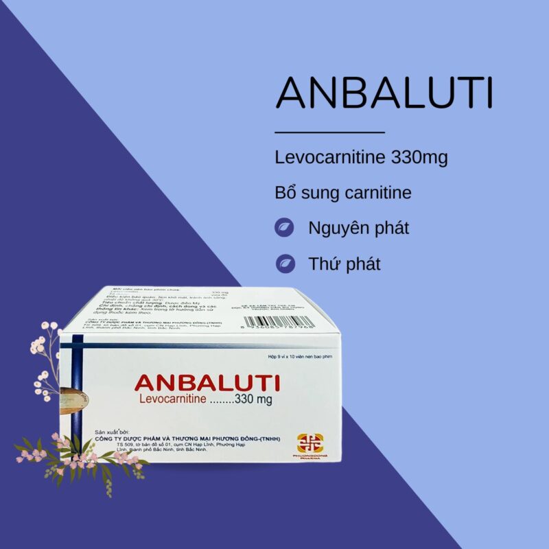 Thuốc Anbaluti 330mg bổ sung Levocarnitine - Dược sĩ Lưu Văn Hoàng