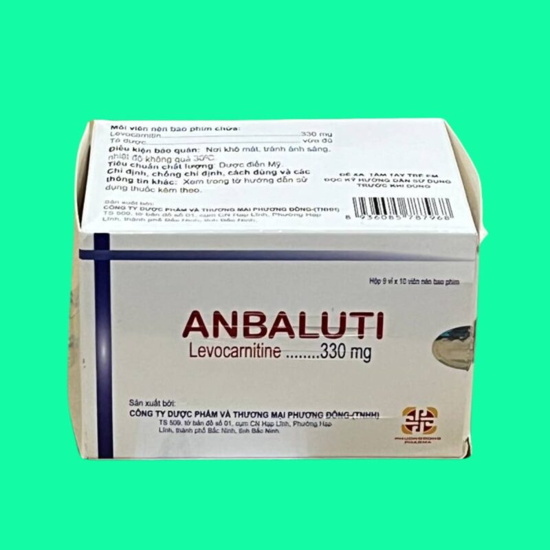 Thuốc Anbaluti 330mg bổ sung Levocarnitine - Dược sĩ Lưu Văn Hoàng