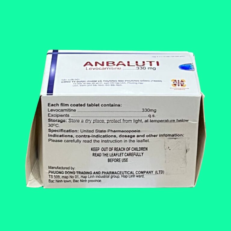 Thuốc Anbaluti 330mg bổ sung Levocarnitine - Dược sĩ Lưu Văn Hoàng