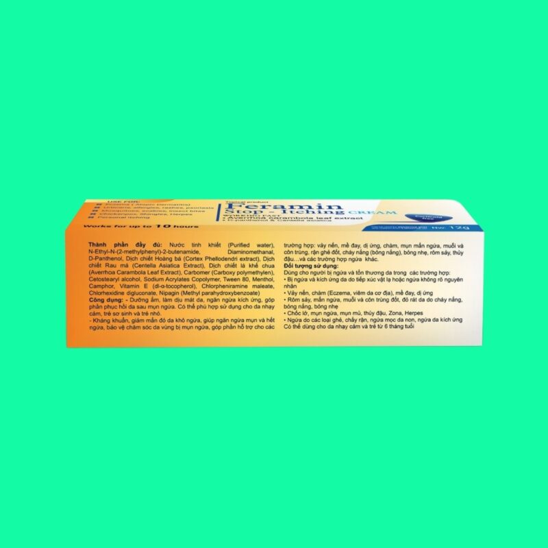 Kem bôi Feramin Stop – Itching CREAM 12g - Dược sĩ Lưu Văn Hoàng