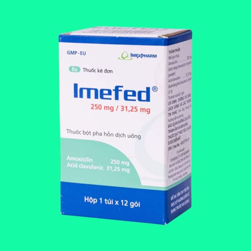 Thuốc Imefed 250mg/31,25mg kháng sinh trị nhiễm nhuẩn - Dược sĩ Lưu Văn ...