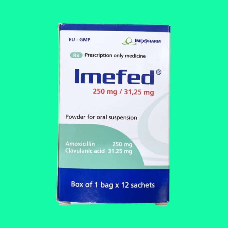 Thuốc Imefed 250mg/31,25mg kháng sinh trị nhiễm nhuẩn - Dược sĩ Lưu Văn ...