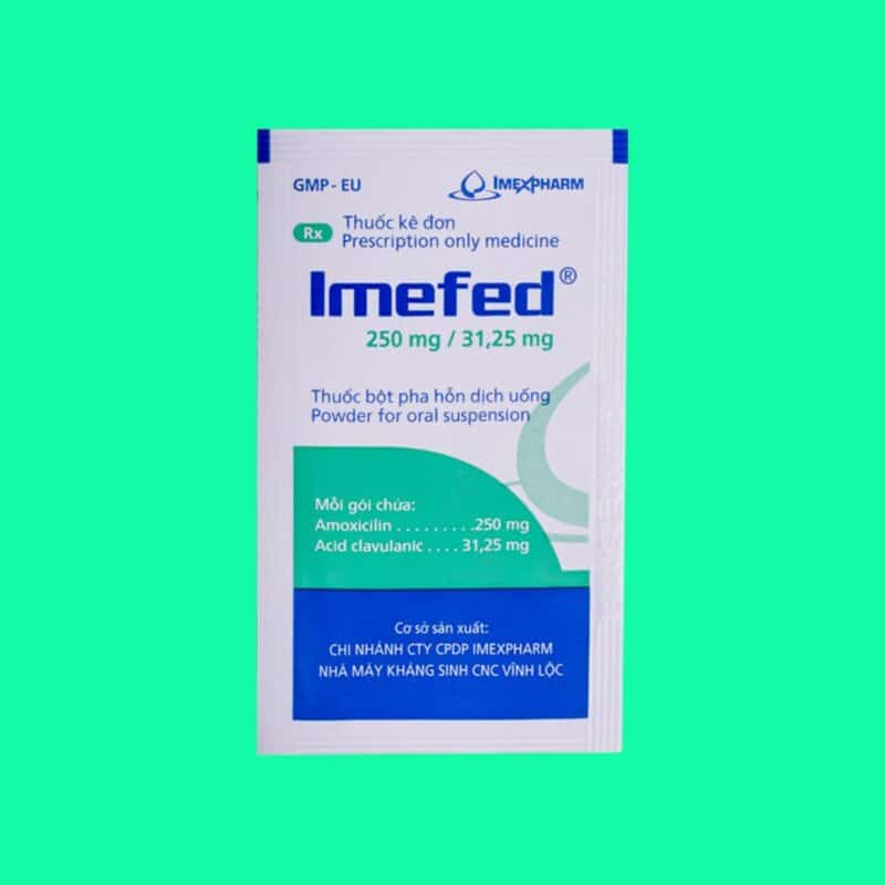 Thuốc Imefed 250mg/31,25mg kháng sinh trị nhiễm nhuẩn - Dược sĩ Lưu Văn ...