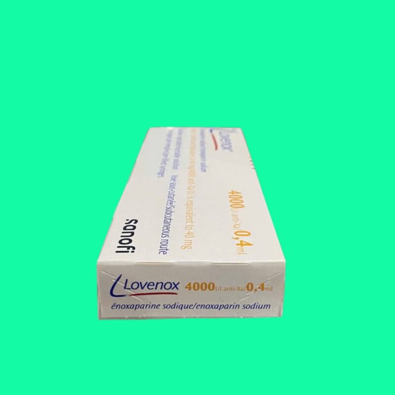 Thuốc Lovenox 4000 UI anti-Xa/0,4 ml dự phòng huyết khối tĩnh mạch ...