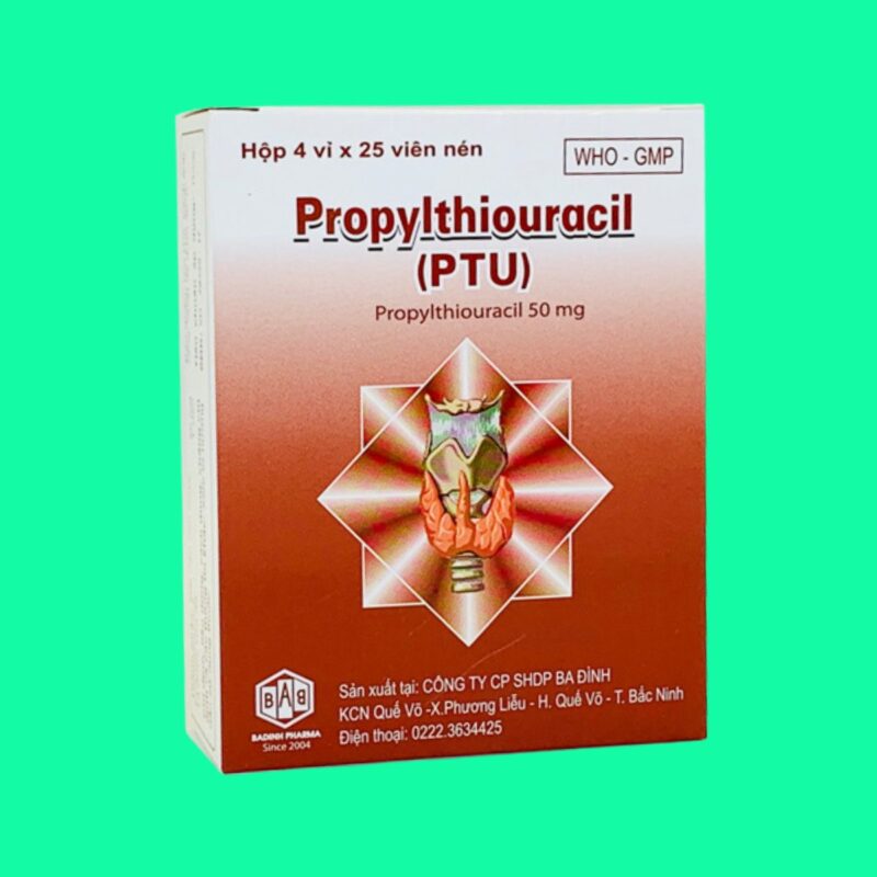 Thuốc Propylthiouracil (PTU) 50mg điều trị cường giáp - Dược sĩ Lưu Văn ...