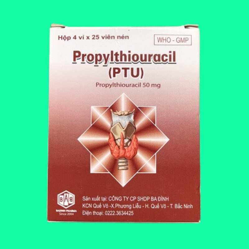 Thuốc Propylthiouracil (PTU) 50mg điều trị cường giáp - Dược sĩ Lưu Văn ...