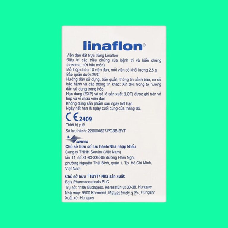 Viên đặt Linaflon H10V điều trị bệnh trĩ - Dược sĩ Lưu Văn Hoàng