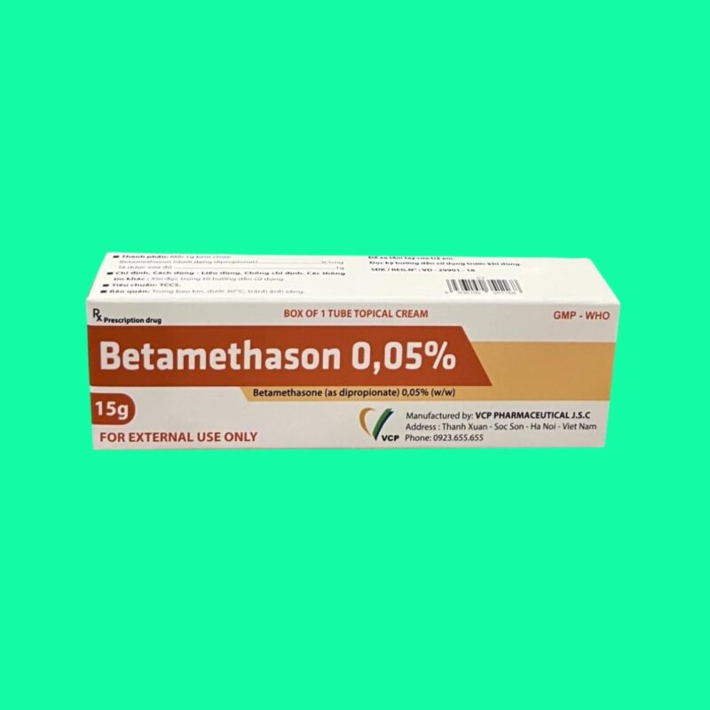 Thuốc Betamethason 0,05% VCP - Điều trị viêm da, vảy nến - Dược sĩ Lưu ...