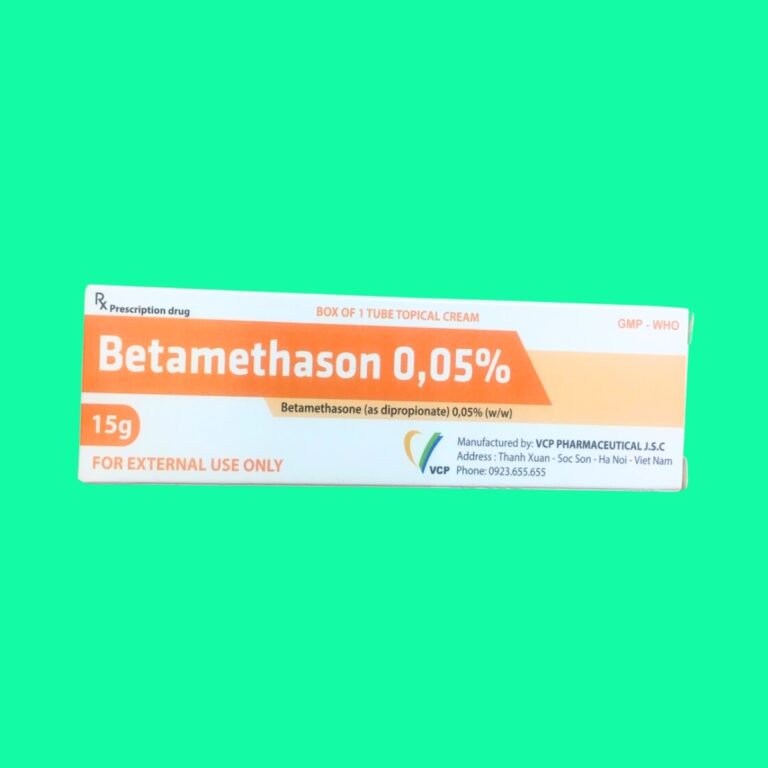 Thuốc Betamethason 0,05% VCP - Điều trị viêm da, vảy nến - Dược sĩ Lưu ...