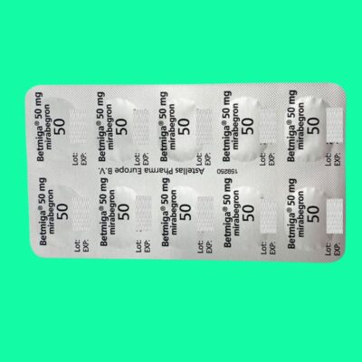 Thuốc Betmiga 50mg (Mirabegron 50mg) điều trị triệu chứng tiểu gấp