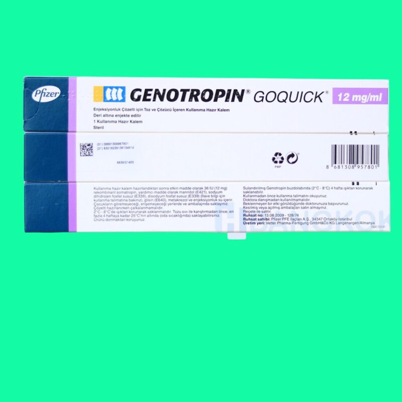 Thuốc Genotropin Goquick 12 mg/ml điều trị tình trạng chậm tăng trưởng ...