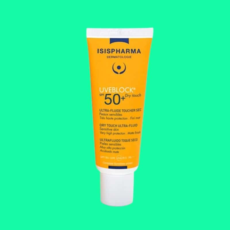 Kem chống nắng ISISPHARMA UVEBLOCK SPF 50+ Dry touch bảo vệ da