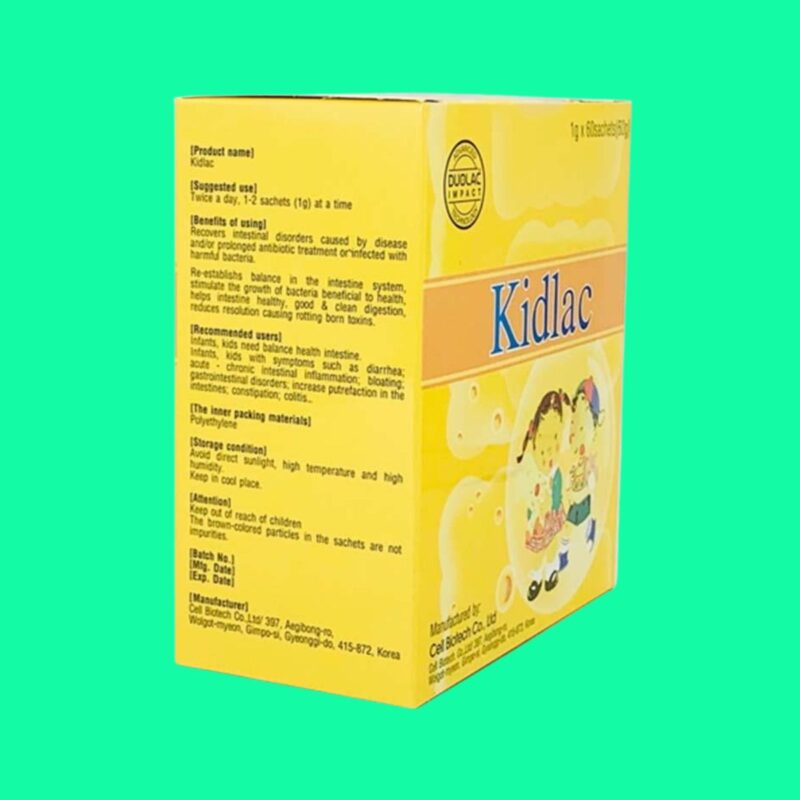Thuốc Kidlac giúp đường ruột khỏe mạnh, hỗ trợ hệ tiêu hóa - Dược sĩ ...