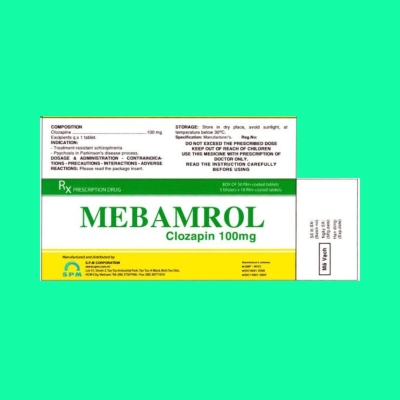 Thuốc Mebamrol - Điều trị tâm thần phân liệt