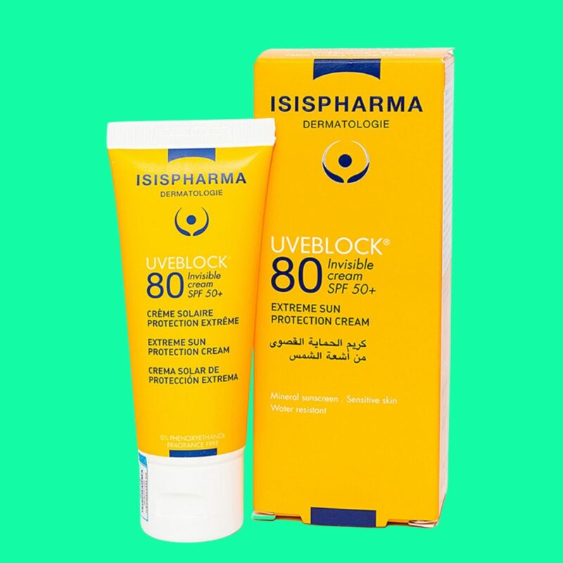 Uveblock® 80 Invisible Cream SPF 50+ Cream IsisPharma giúp bảo vệ da ...